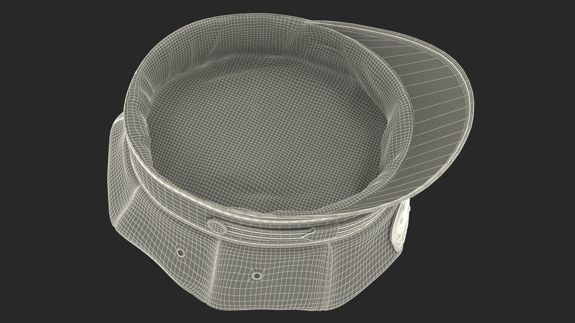 3D Highly Detailed Police Officer Cap - TurboSquid 2250055