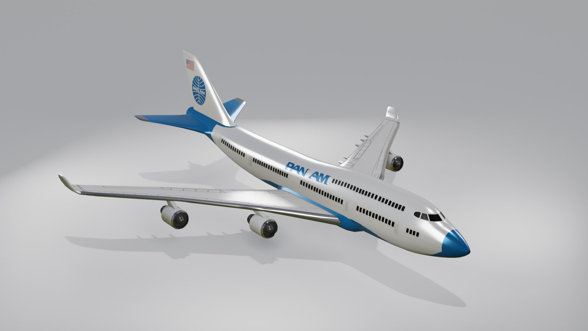 modelo 3d Boeing 747 miniature - TurboSquid 2015680