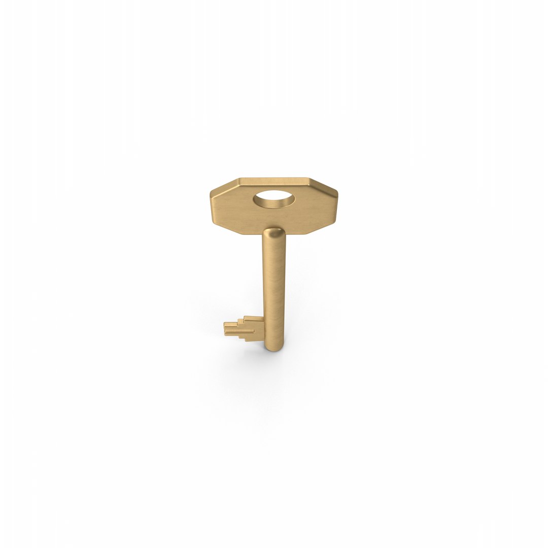 3D Gold Key - TurboSquid 2182723