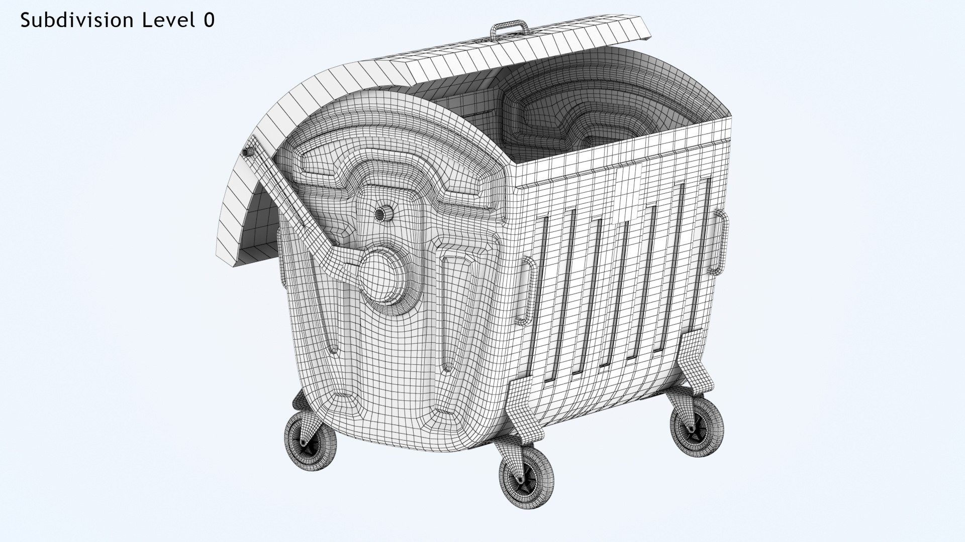 Green Garbage Bin 3D Model - TurboSquid 1455730