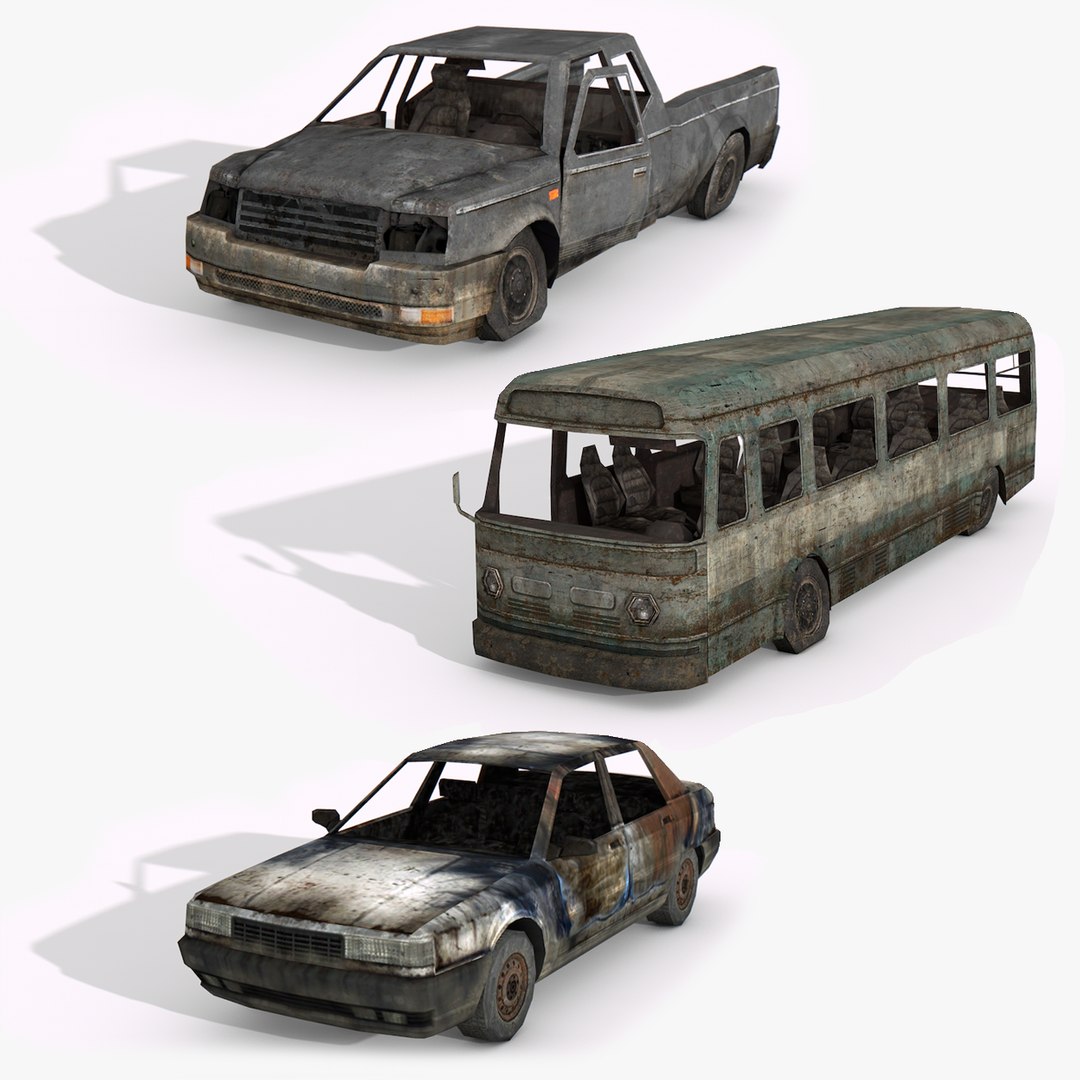 Junkyard Vol 1 Vehicles 3D Model - TurboSquid 1406439