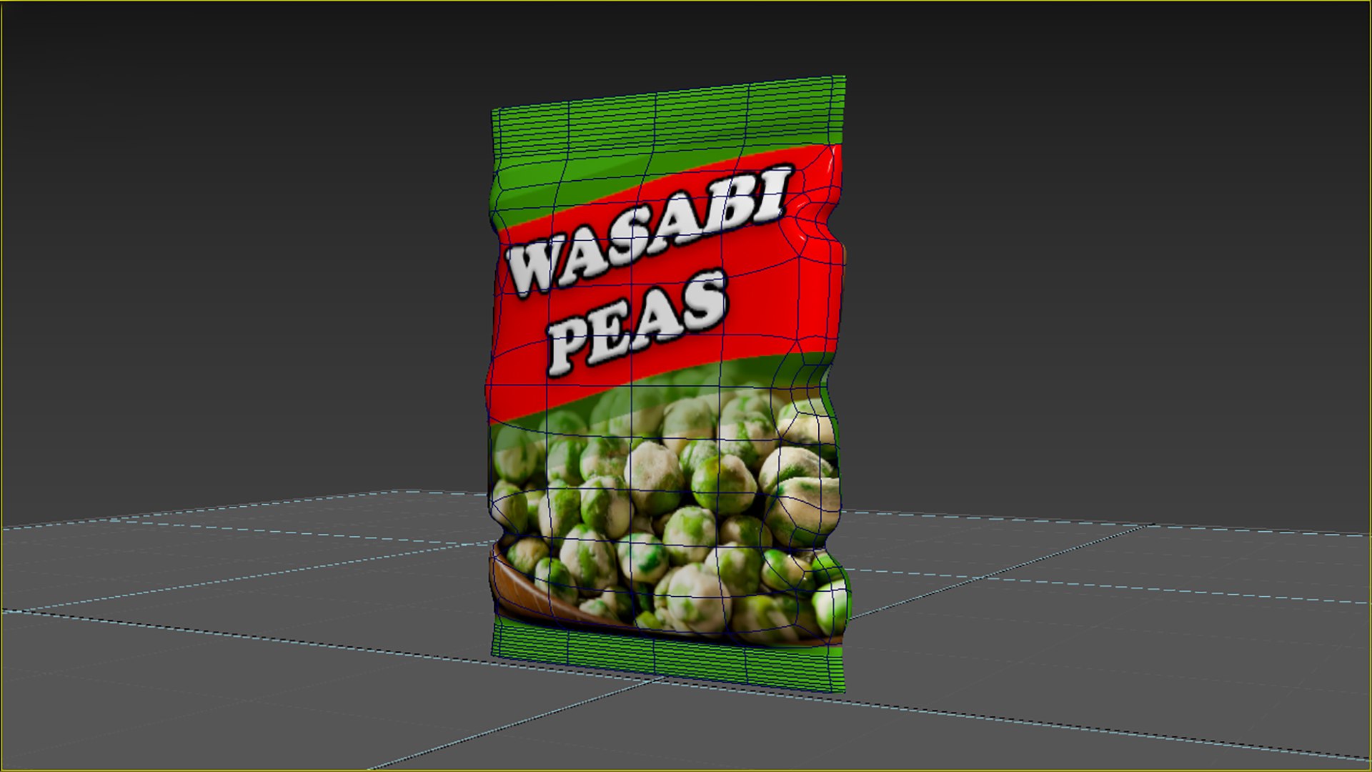 3D Model Wasabi Peas Packet Pack Packaging - TurboSquid 1863114