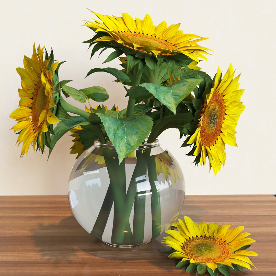 Sunflower Model - TurboSquid 1808187