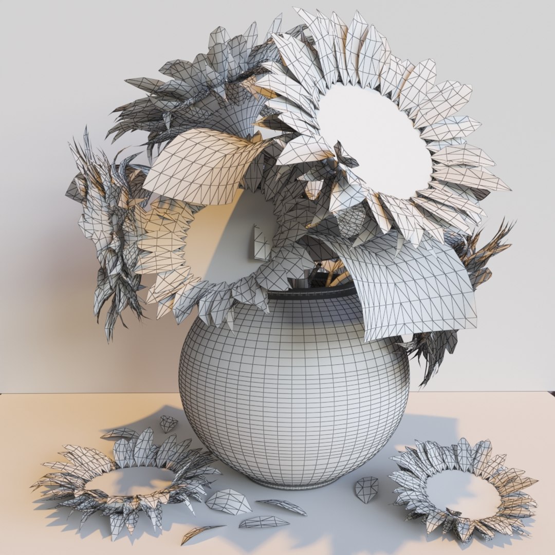 Sunflower Model - TurboSquid 1808187