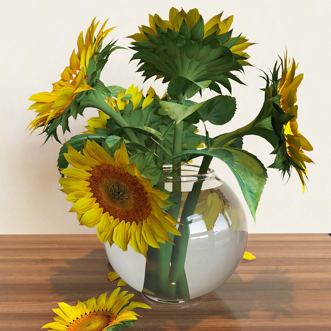 Sunflower Model - TurboSquid 1808187