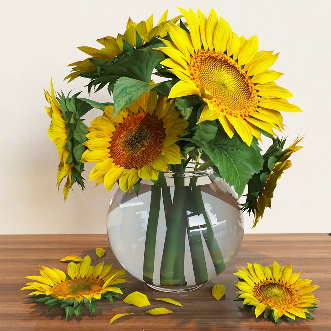 Sunflower Model - TurboSquid 1808187