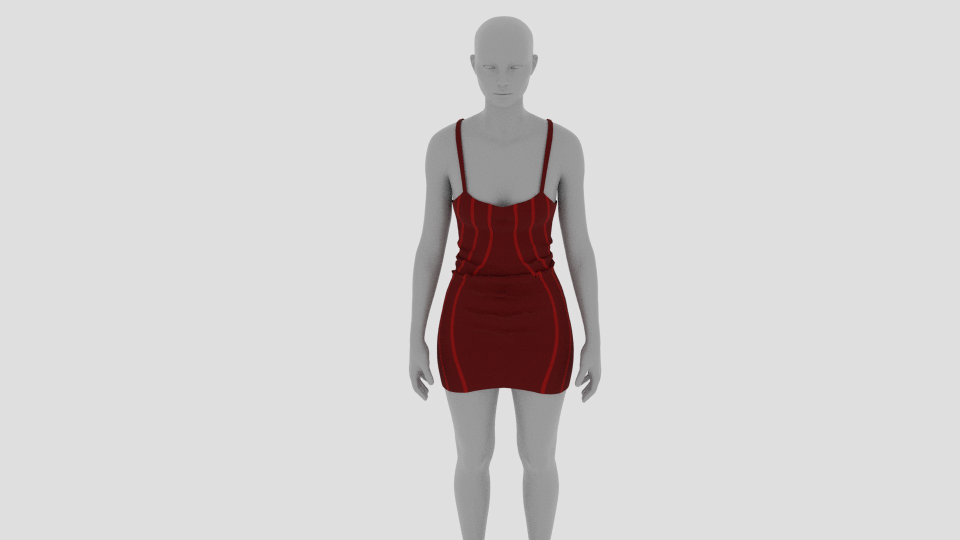 Womens Dress - Female Outfit Clothes 3D model - TurboSquid 2008001