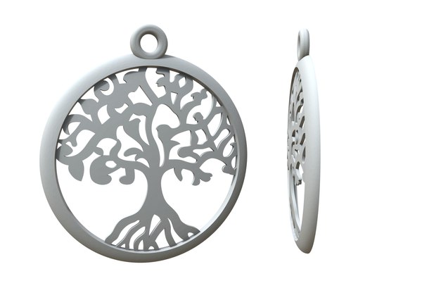 3D model jewelry tree pendants yggdrasil - TurboSquid 1329226