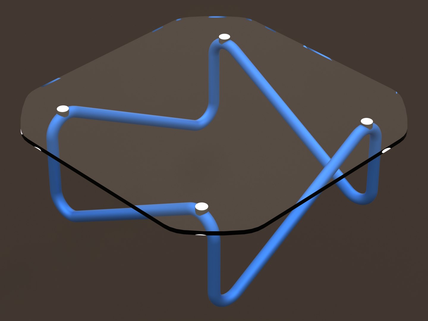 Round Aluminum Wave Table 3D - TurboSquid 2159897