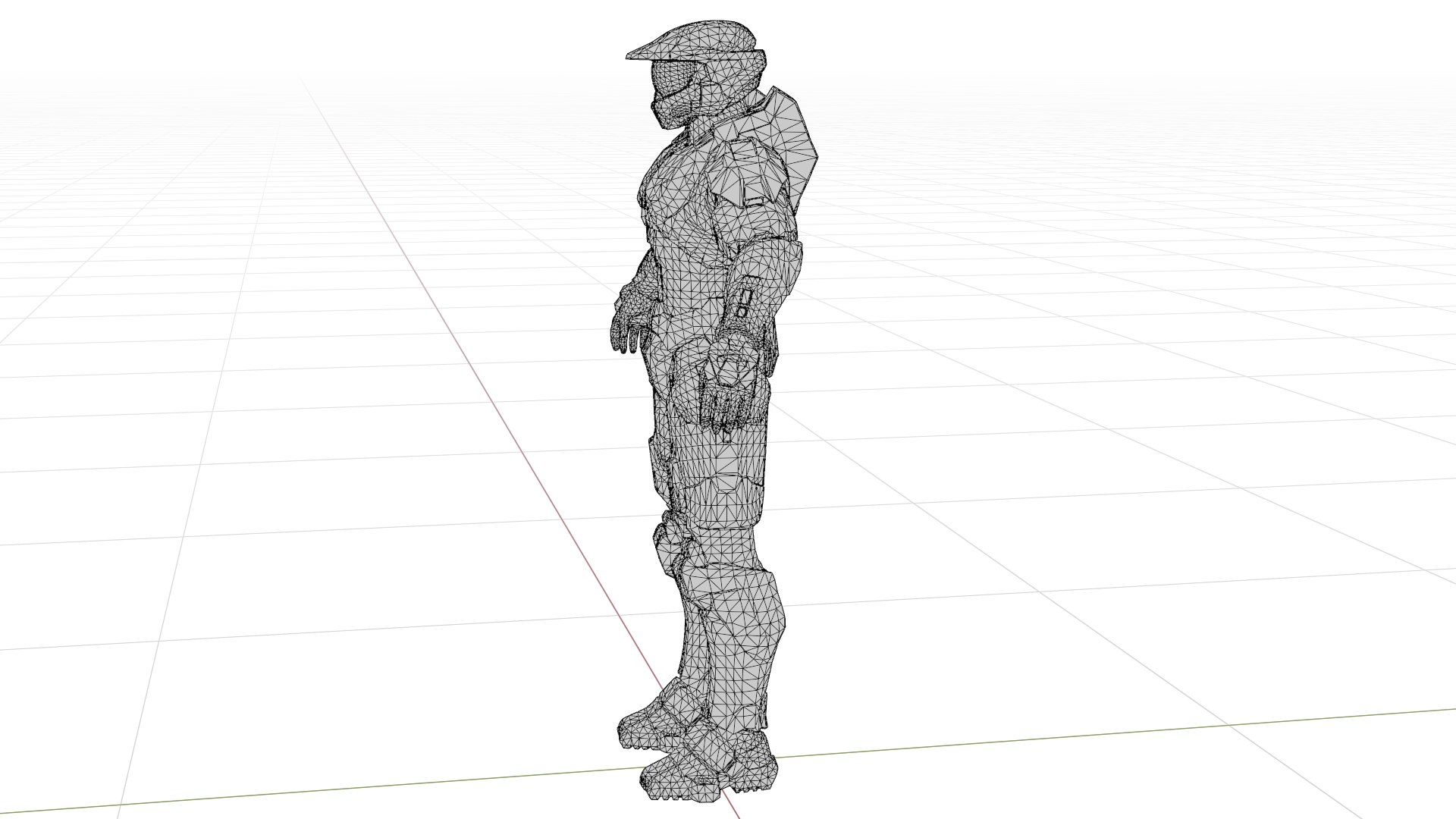 Highly Detailed Master Chief 3D Model Realistic Spartan Armor 3D Model ...