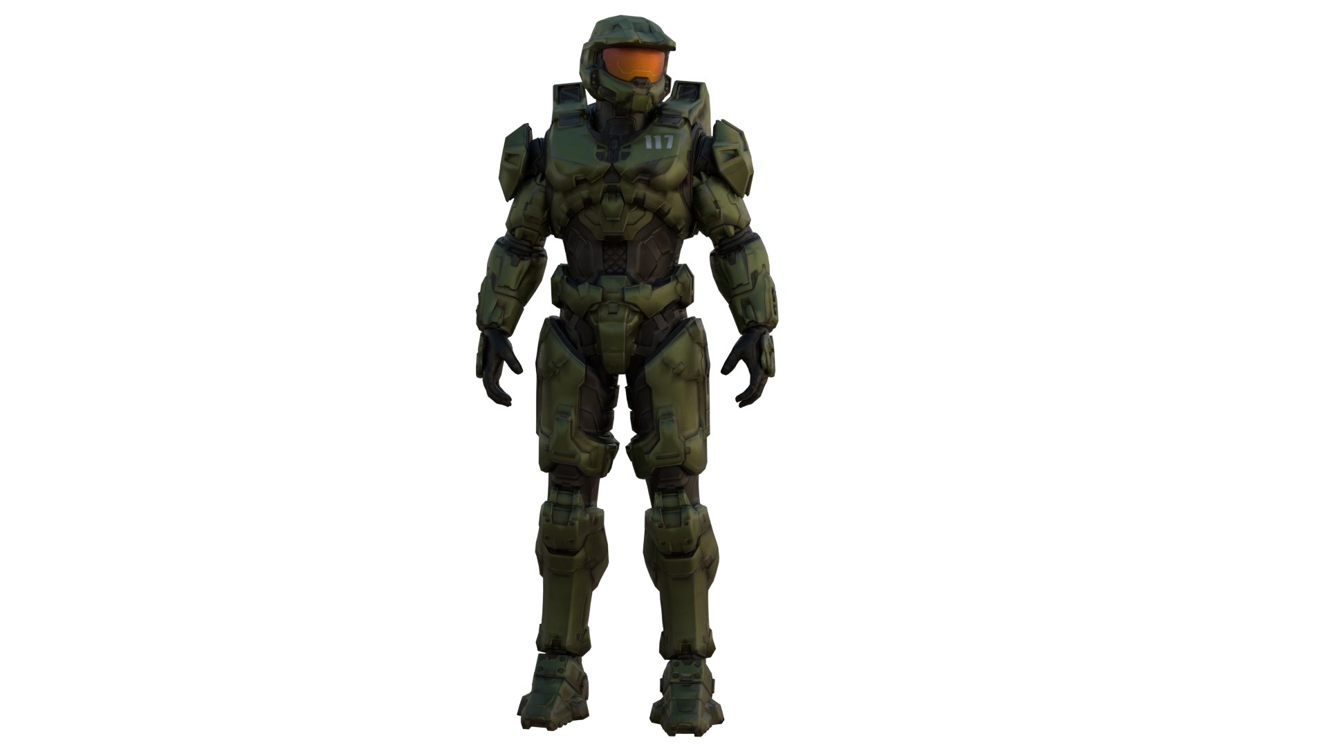 Highly Detailed Master Chief 3D Model Realistic Spartan Armor 3D Model ...
