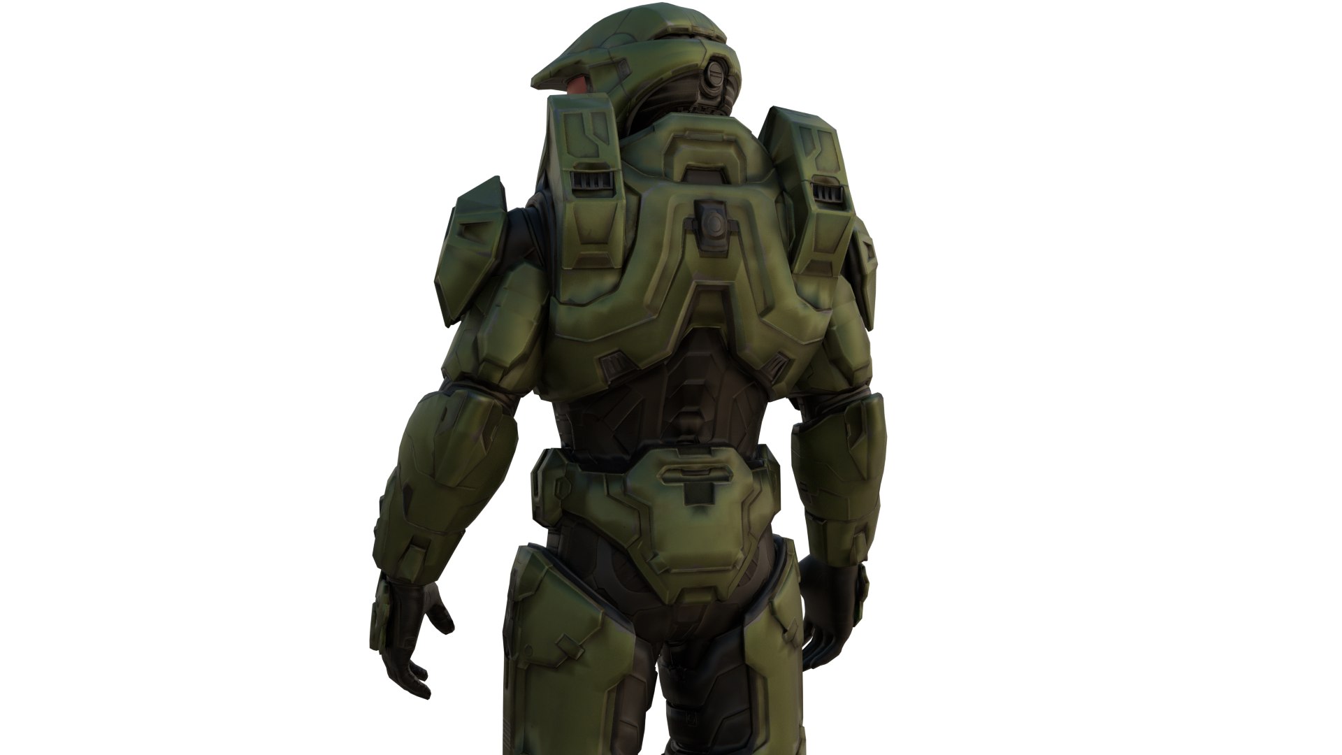 Highly Detailed Master Chief 3D Model Realistic Spartan Armor 3D Model ...