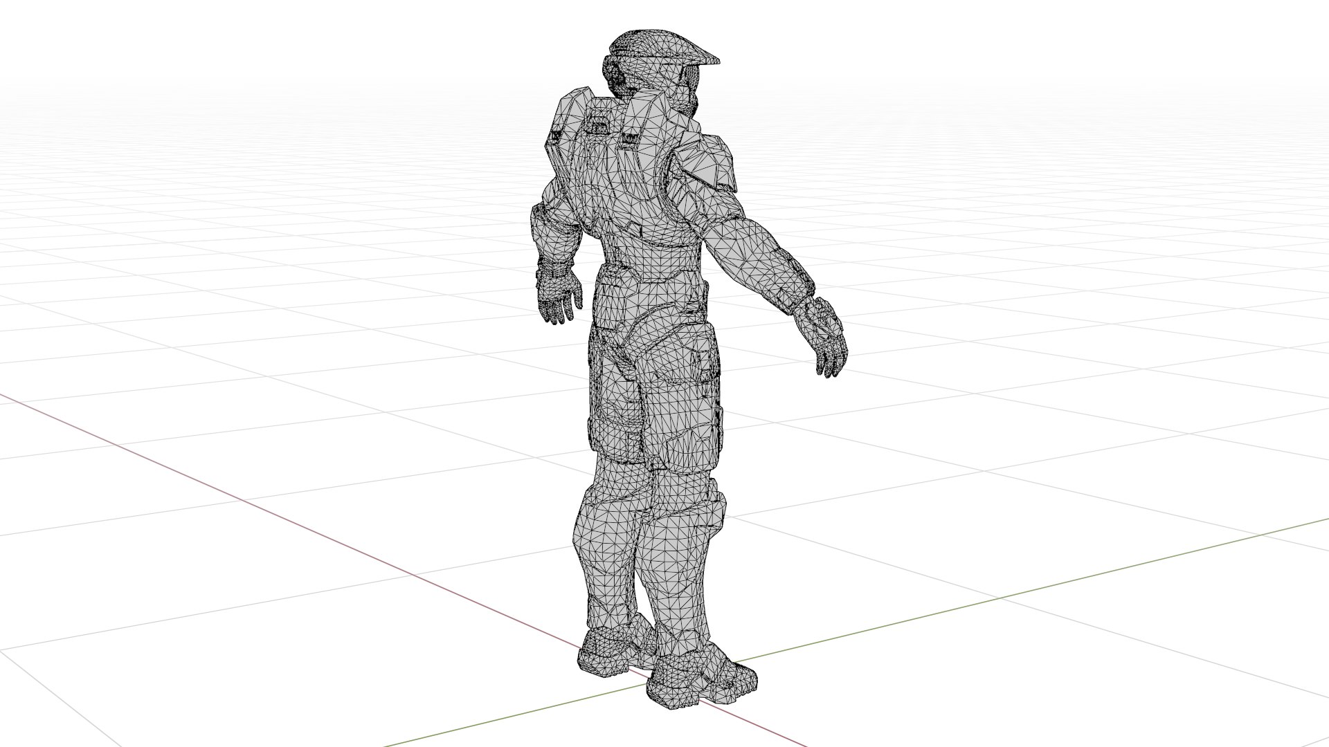 Highly Detailed Master Chief 3D Model Realistic Spartan Armor 3D Model ...