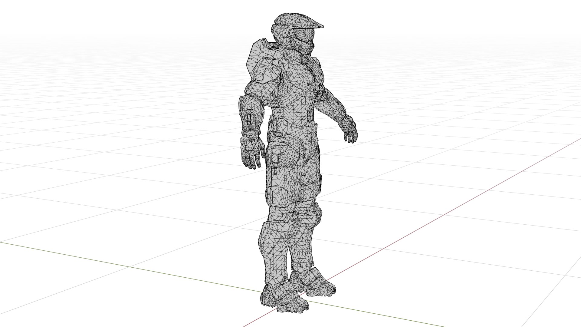 Highly Detailed Master Chief 3D Model Realistic Spartan Armor 3D Model ...
