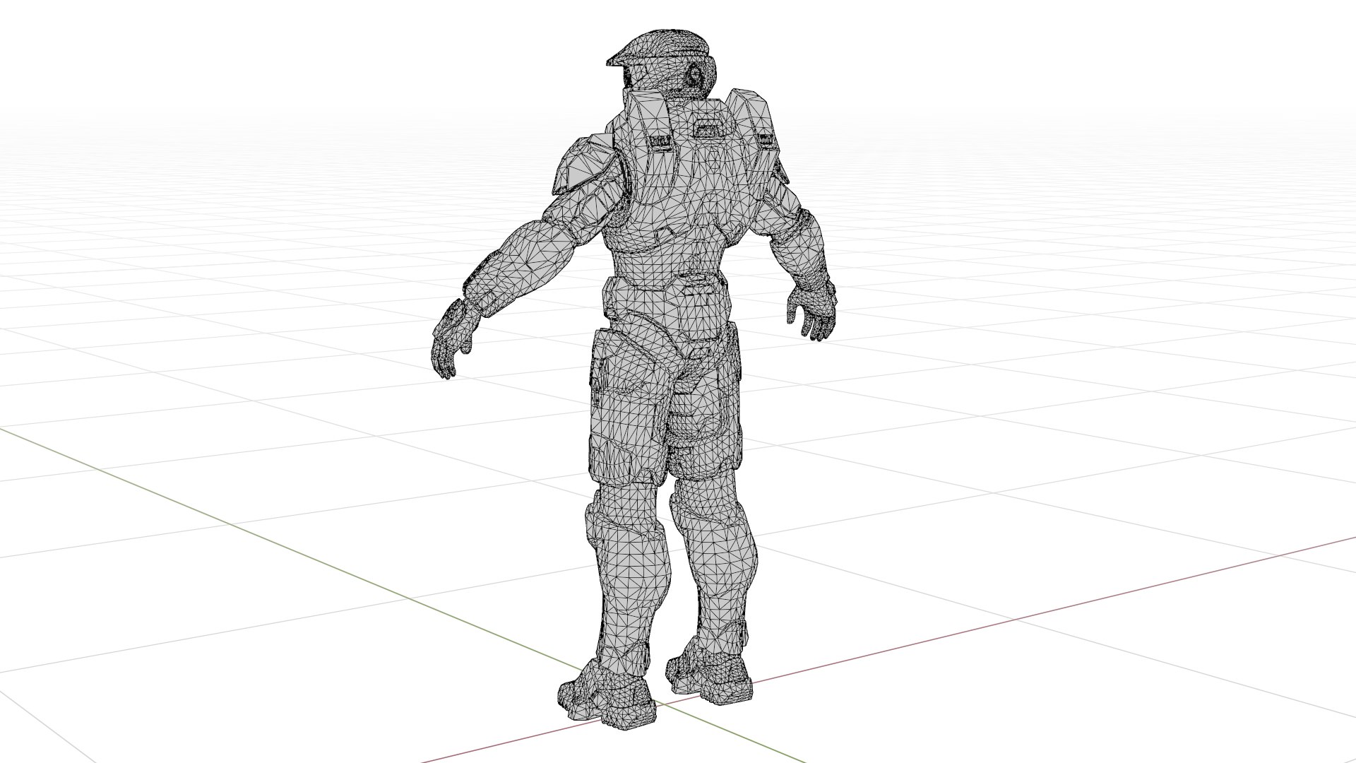 Highly Detailed Master Chief 3D Model Realistic Spartan Armor 3D Model ...