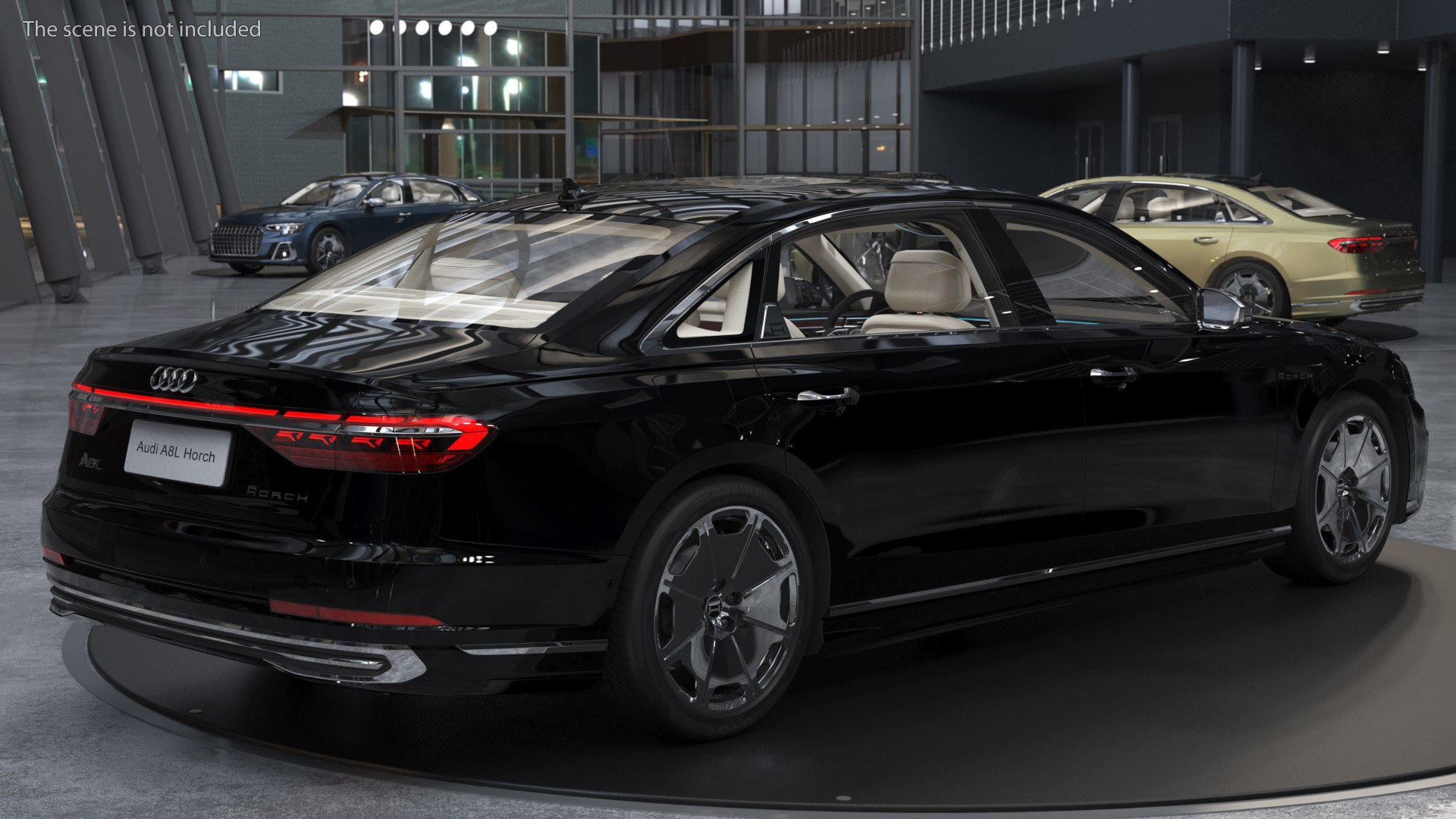3D Model Luxury Sedan Horch Audi A8L Simple Interior - TurboSquid 1987160