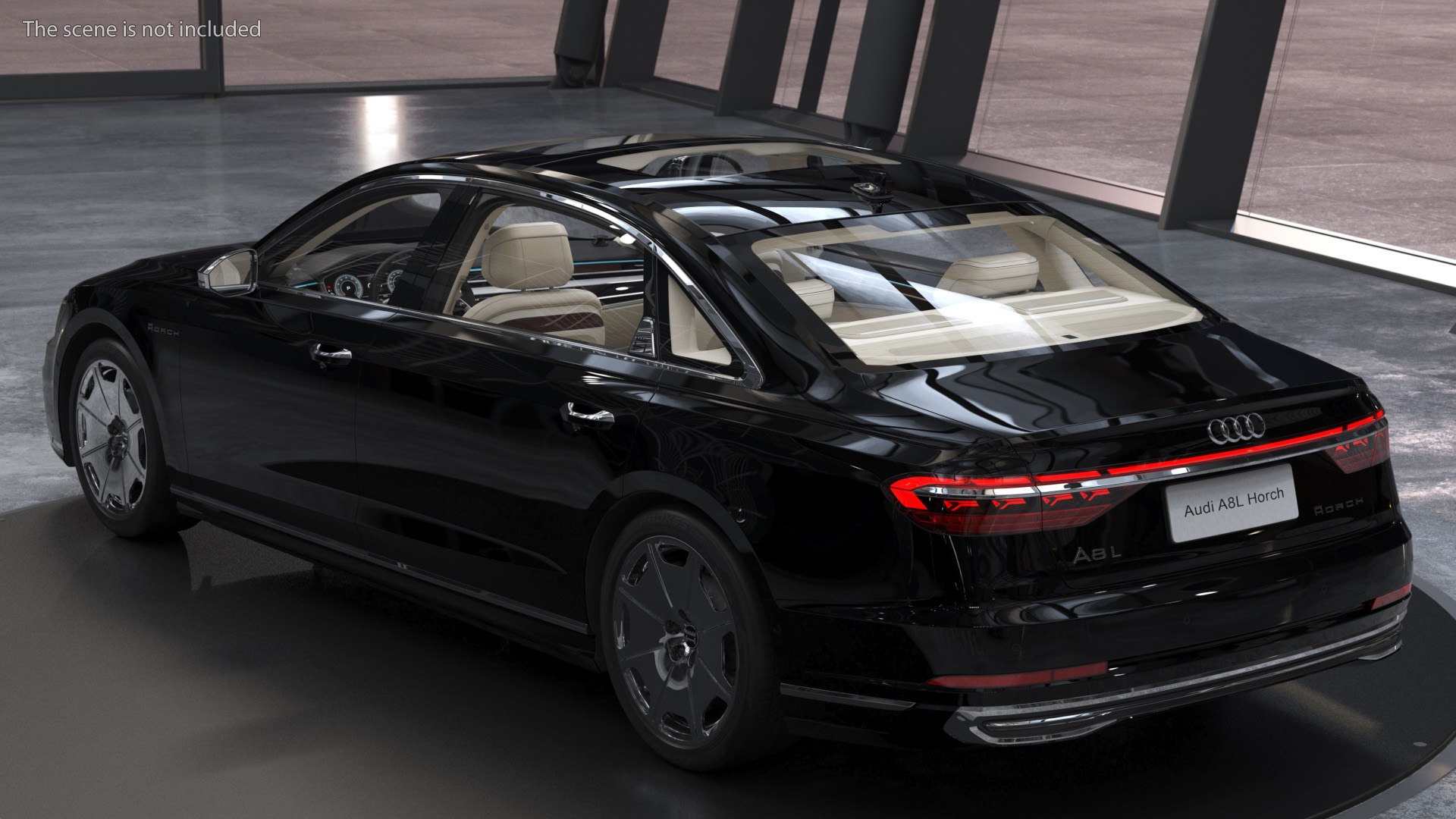 3D Model Luxury Sedan Horch Audi A8L Simple Interior - TurboSquid 1987160