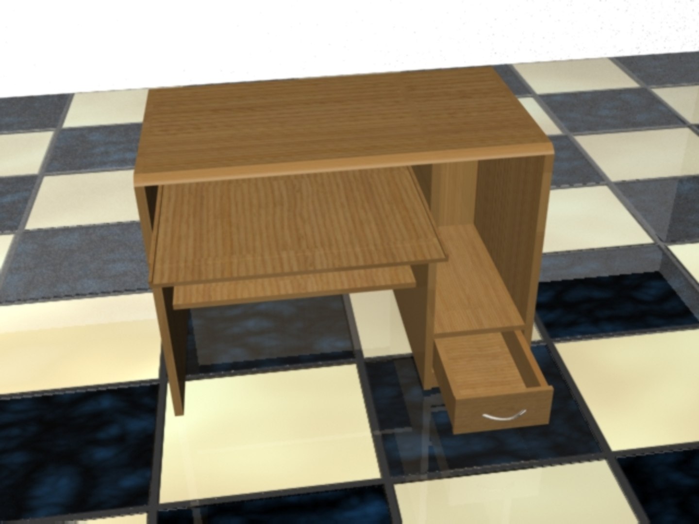 3d computer table model