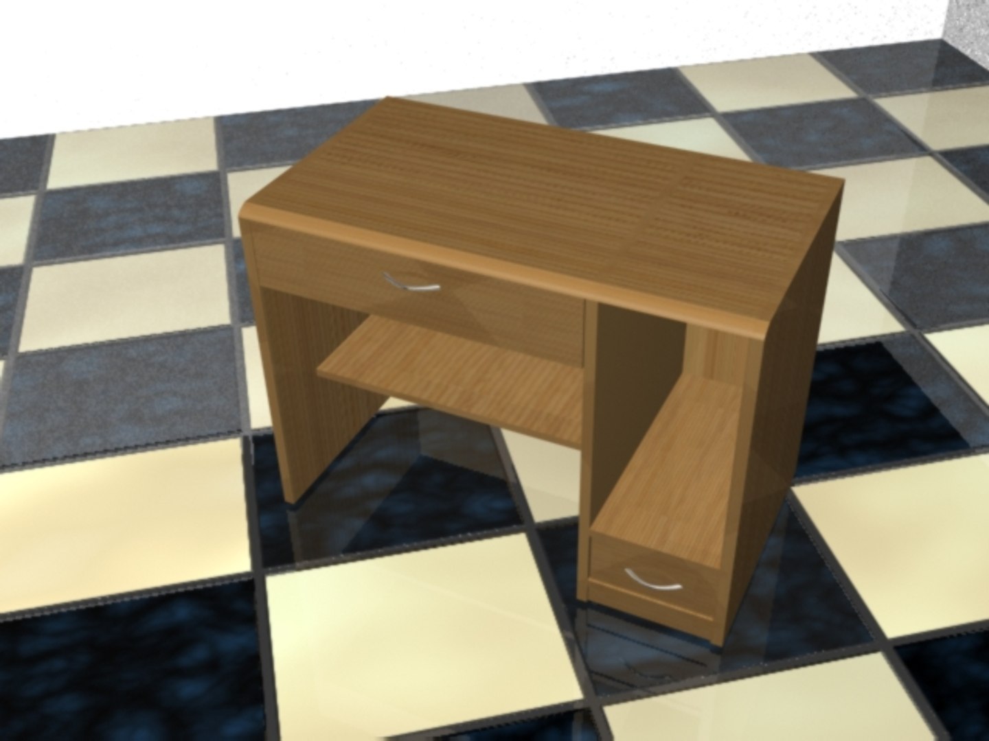 3d computer table model