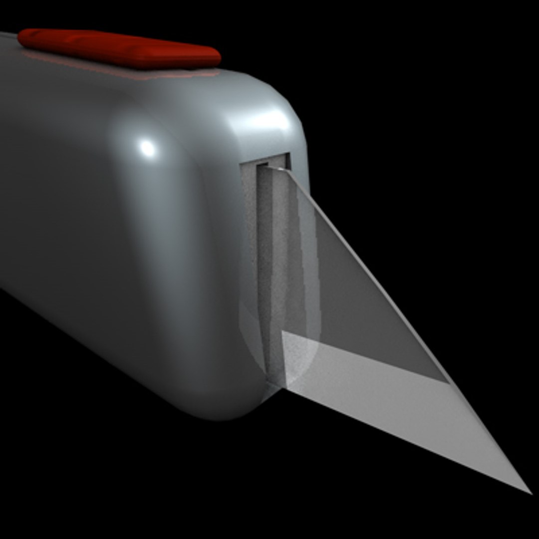 3d Box Cutter Knife Model