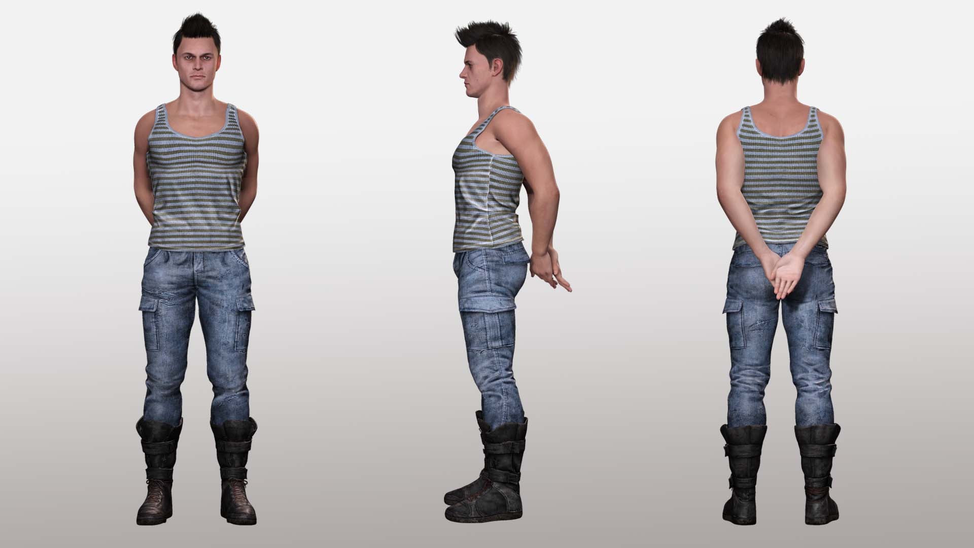 Realistic Male In Casual Outfit Survival - Sport Realistic Male In ...