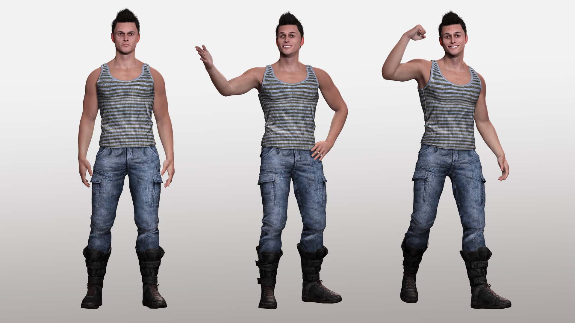 Realistic Male In Casual Outfit Survival - Sport Realistic Male In ...