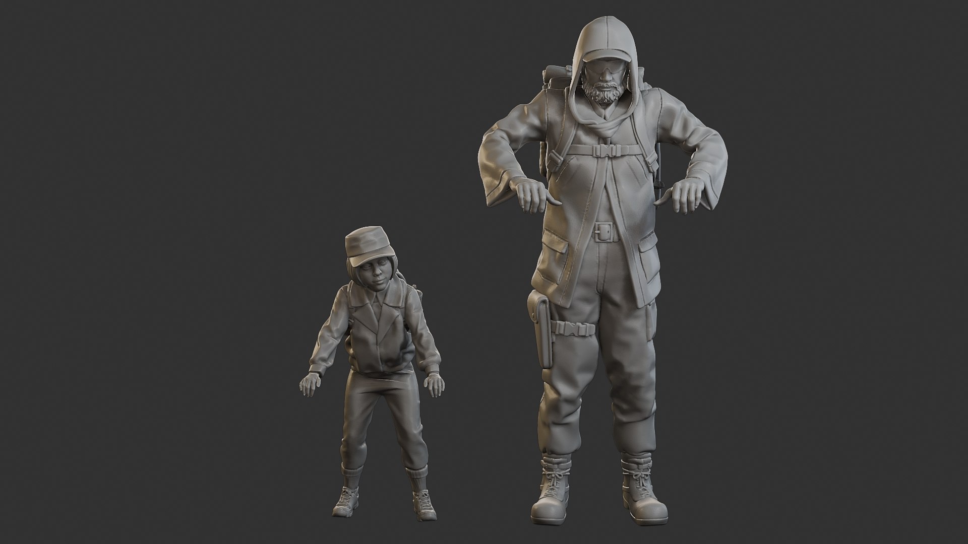 Post-Apocalyptic Male PAM3 001 3D Model - TurboSquid 2458205