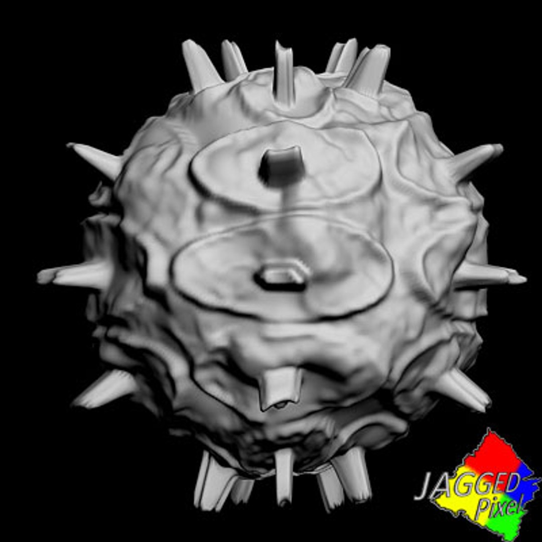 virus cell 3d model