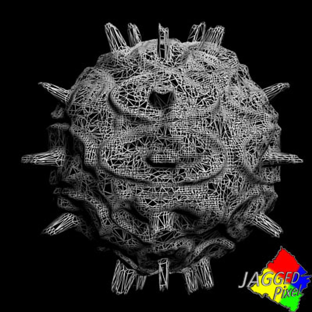 virus cell 3d model