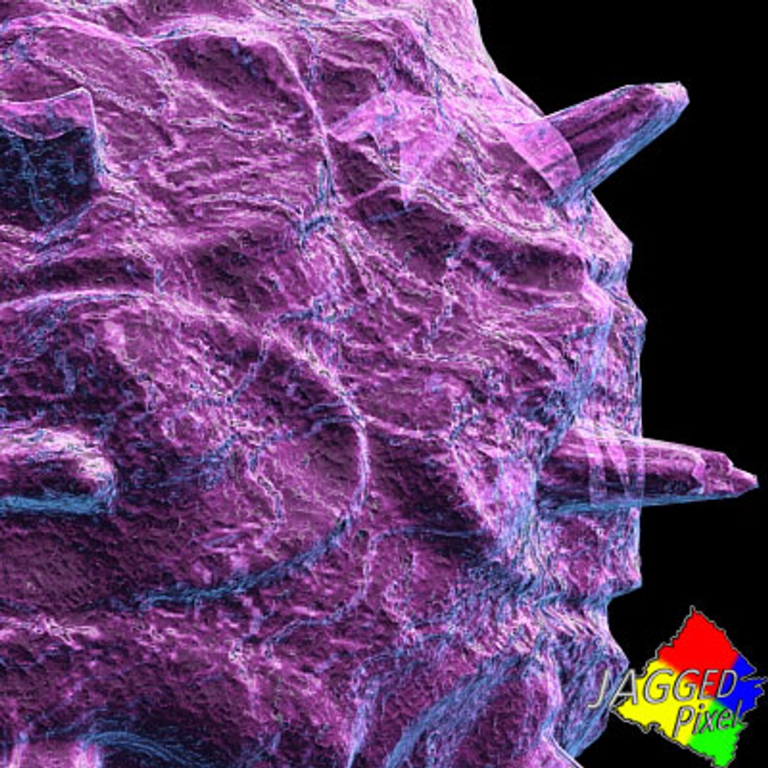 virus cell 3d model