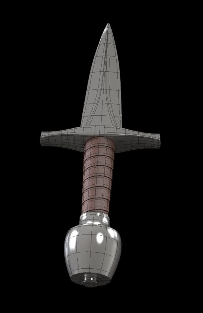 3d Realistic Dagger Model