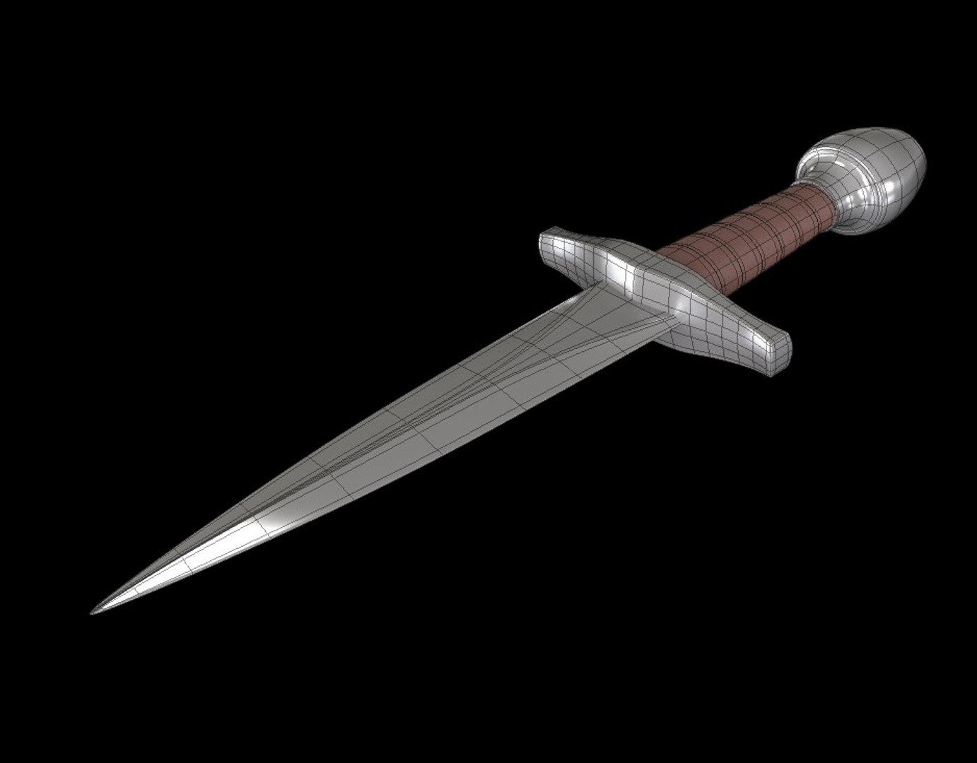 3d Realistic Dagger Model