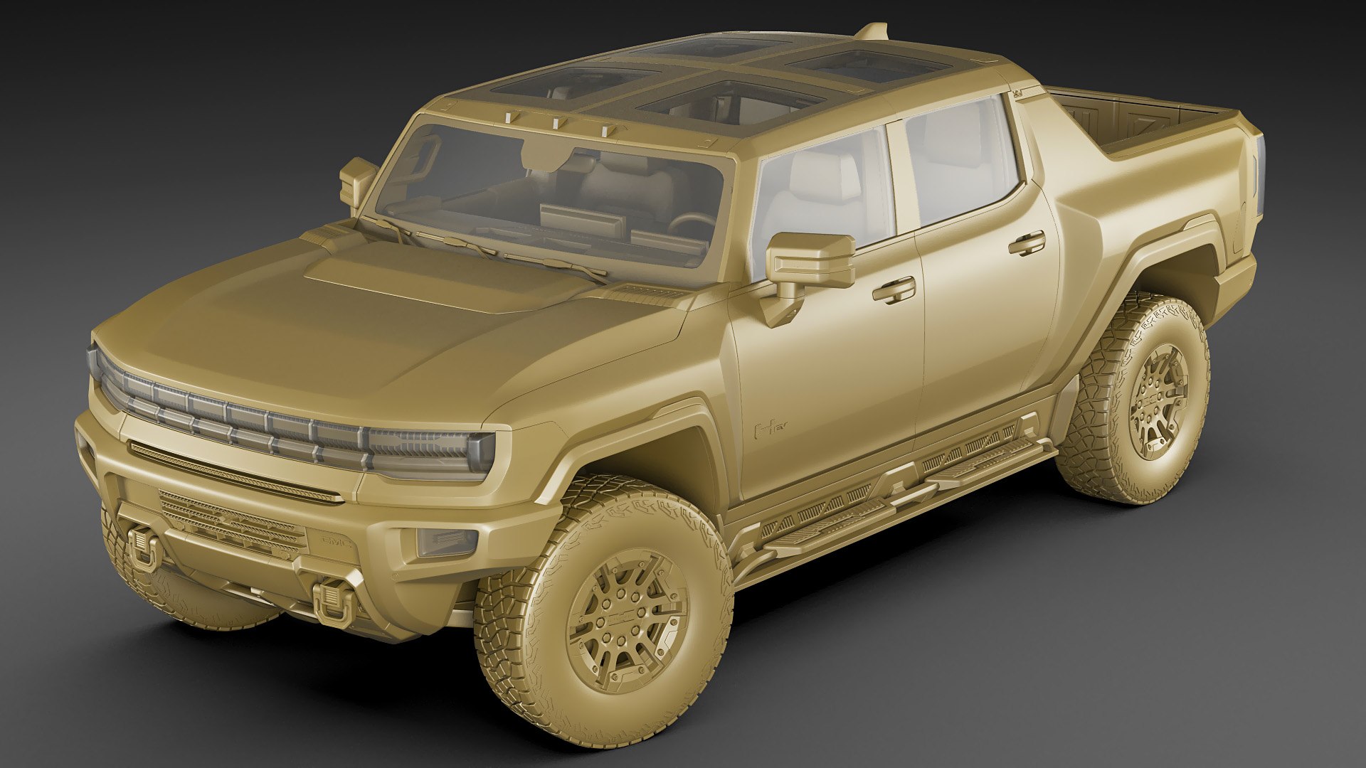 3D gmc gm hummer model - TurboSquid 1710733