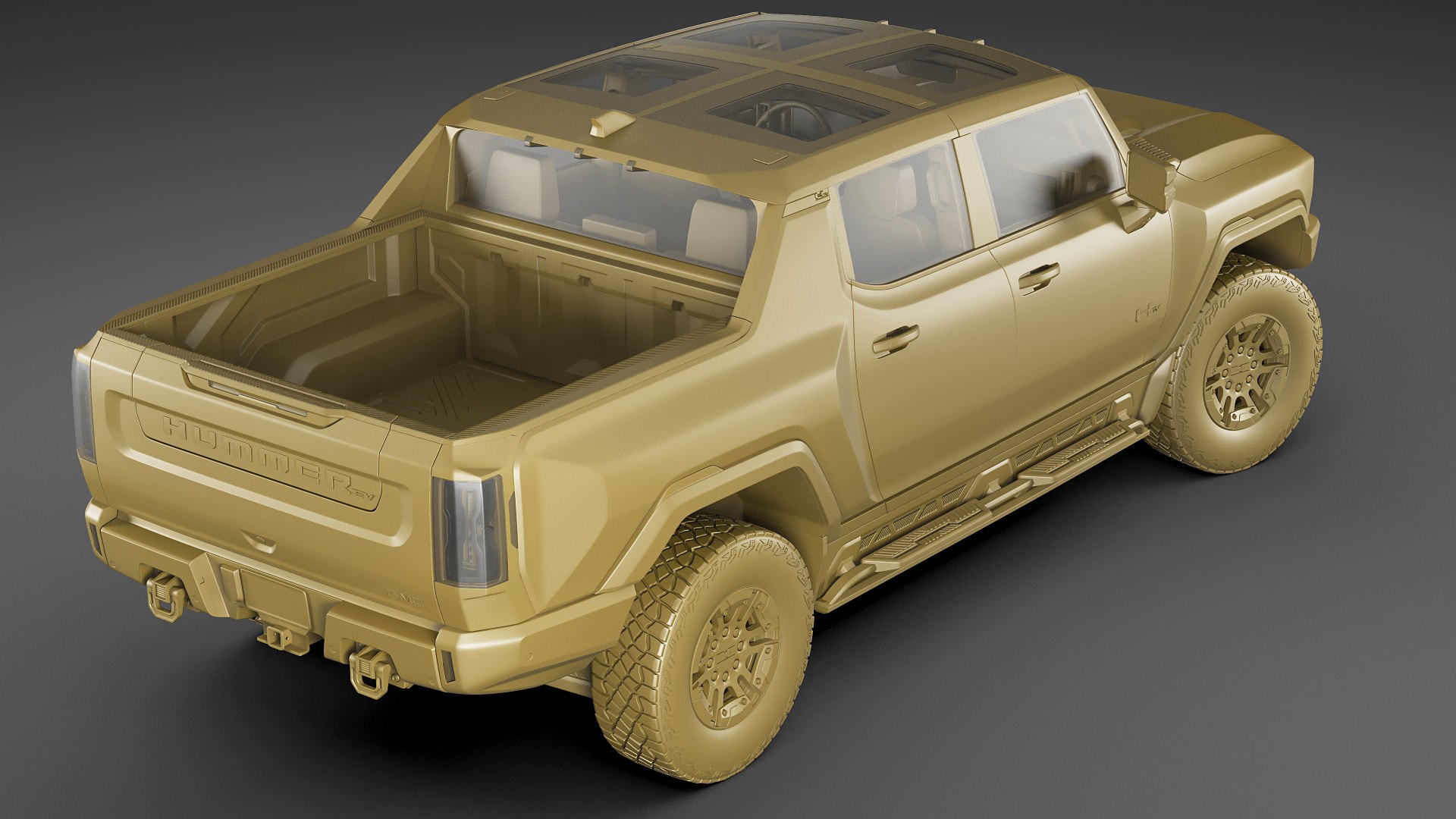 3D gmc gm hummer model - TurboSquid 1710733