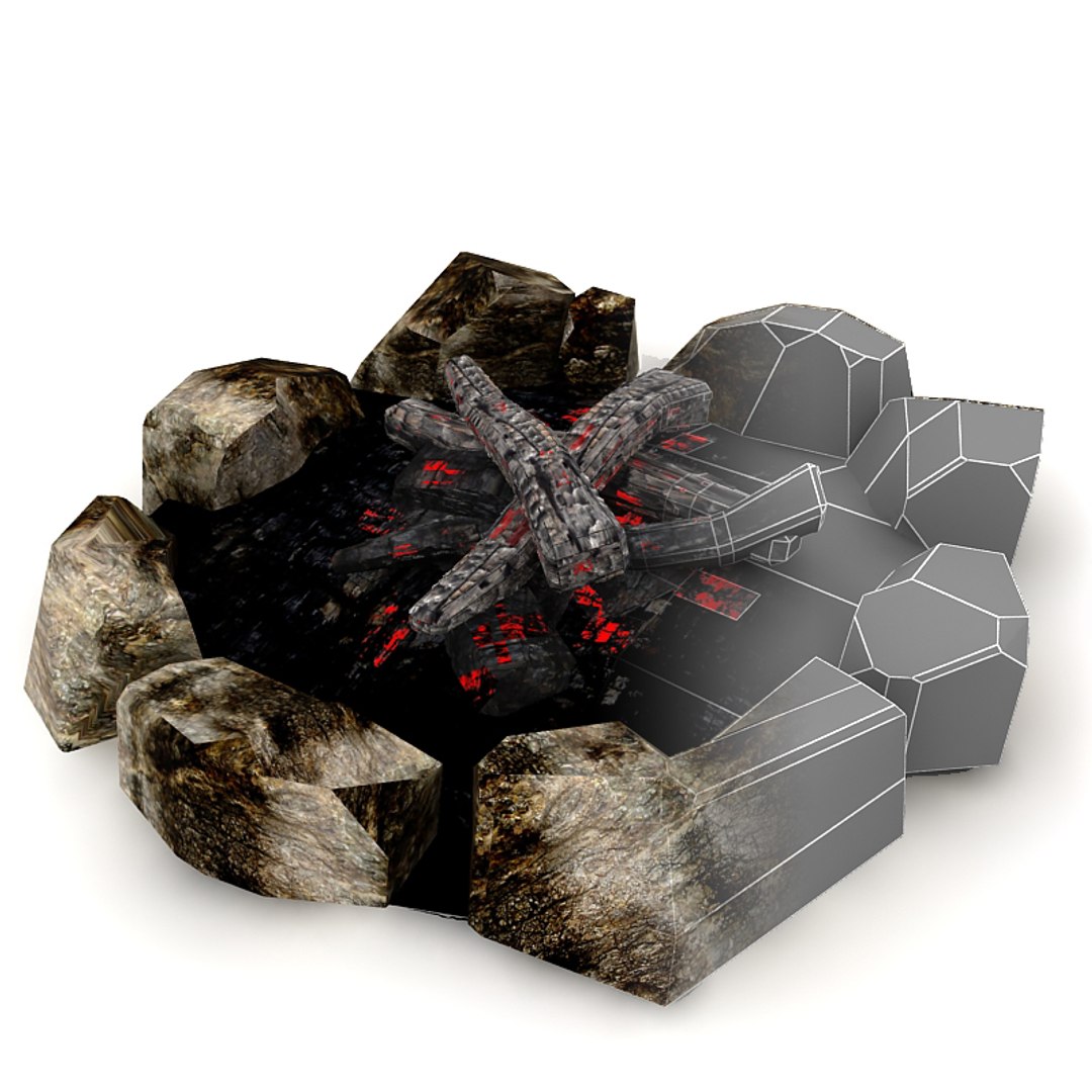 Camping Ash 3d Model