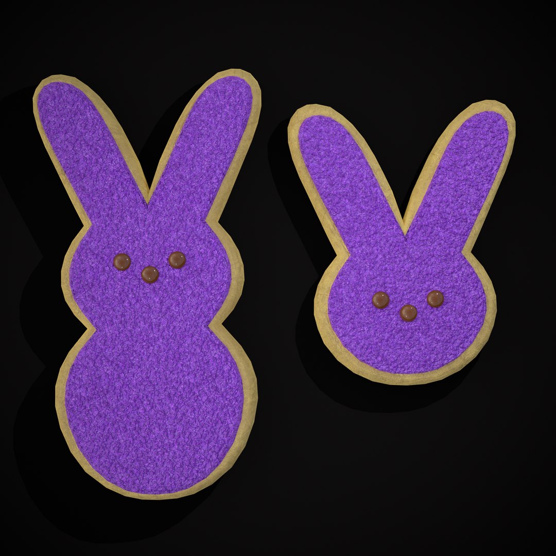 Bunny Easter Cookie 3D Model - TurboSquid 2063933