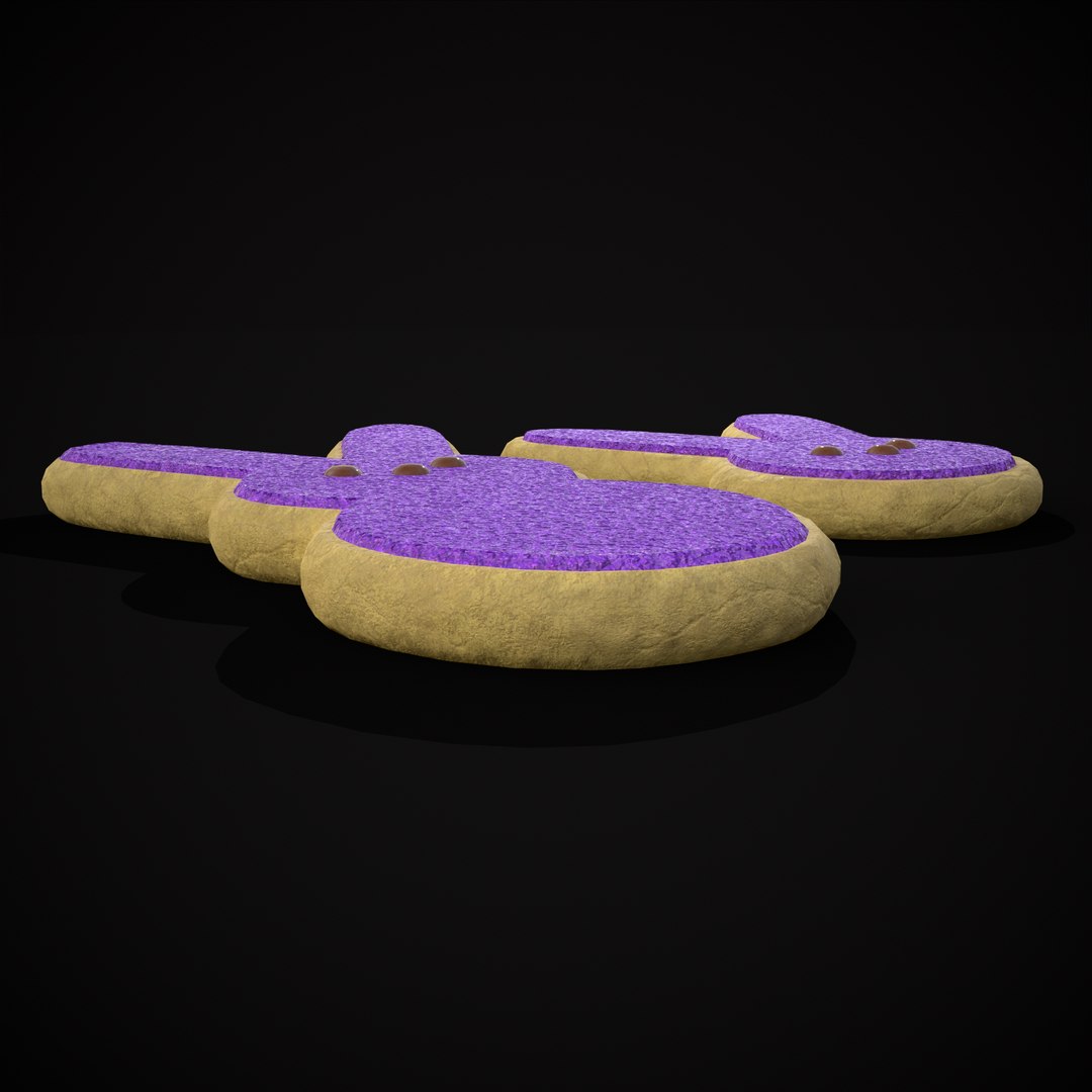 Bunny Easter Cookie 3D Model - TurboSquid 2063933