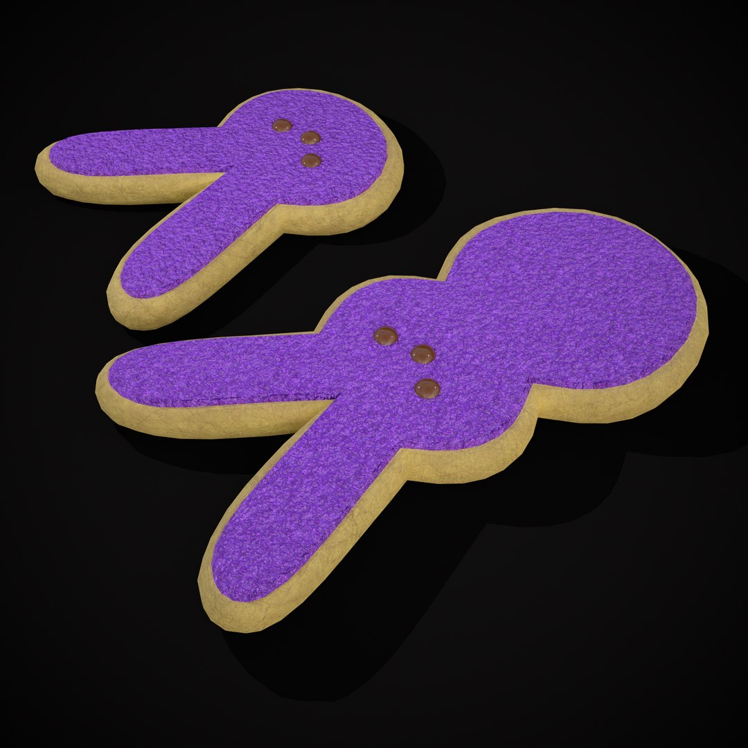 Bunny Easter Cookie 3D Model - TurboSquid 2063933