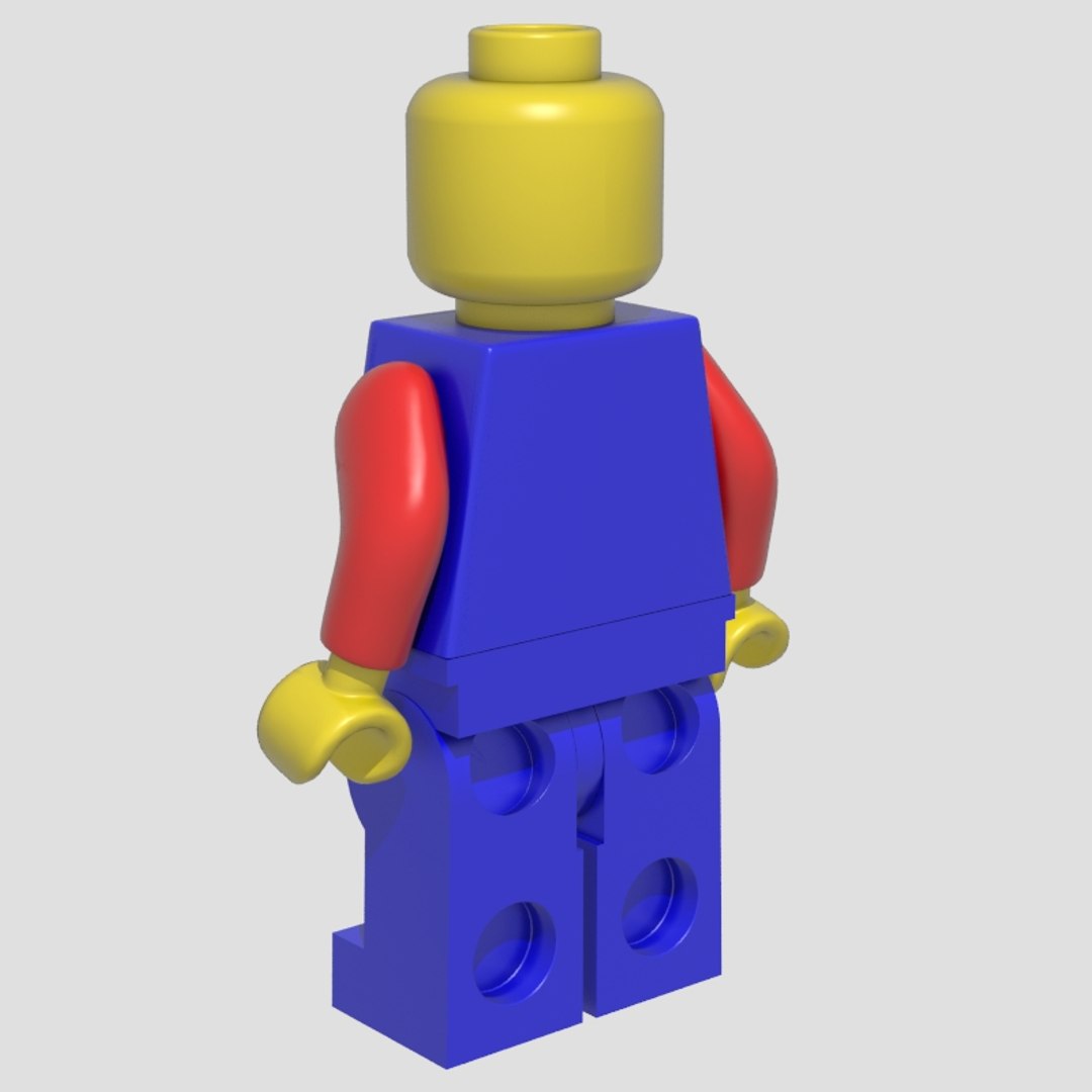 3d Lego Man Model