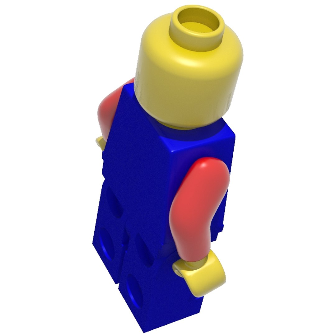 3d Lego Man Model
