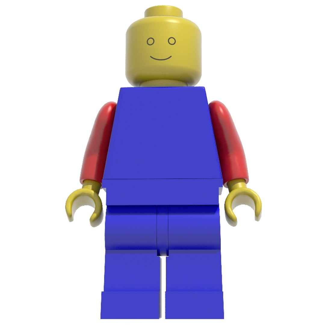 3d Lego Man Model