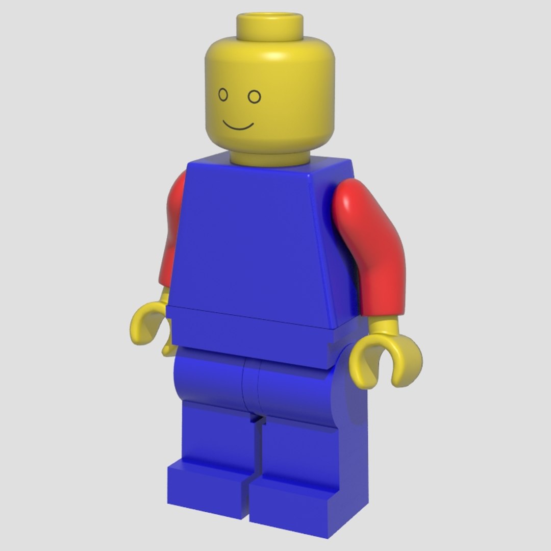 3d Lego Man Model