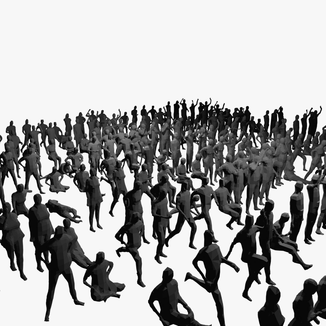 Low Poly Posed People Pack 3D model - TurboSquid 2170850