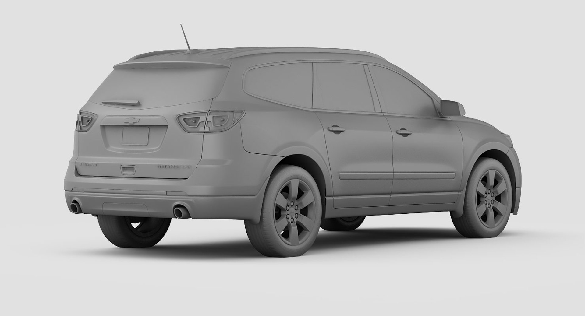 chevrolet traverse suv 3d max