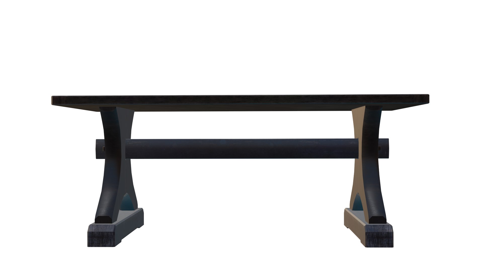Low Poly Dark Wooden Table 3D Model Model - TurboSquid 2299610