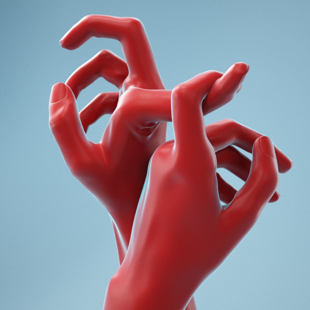 3D Female Hand - TurboSquid 1451772
