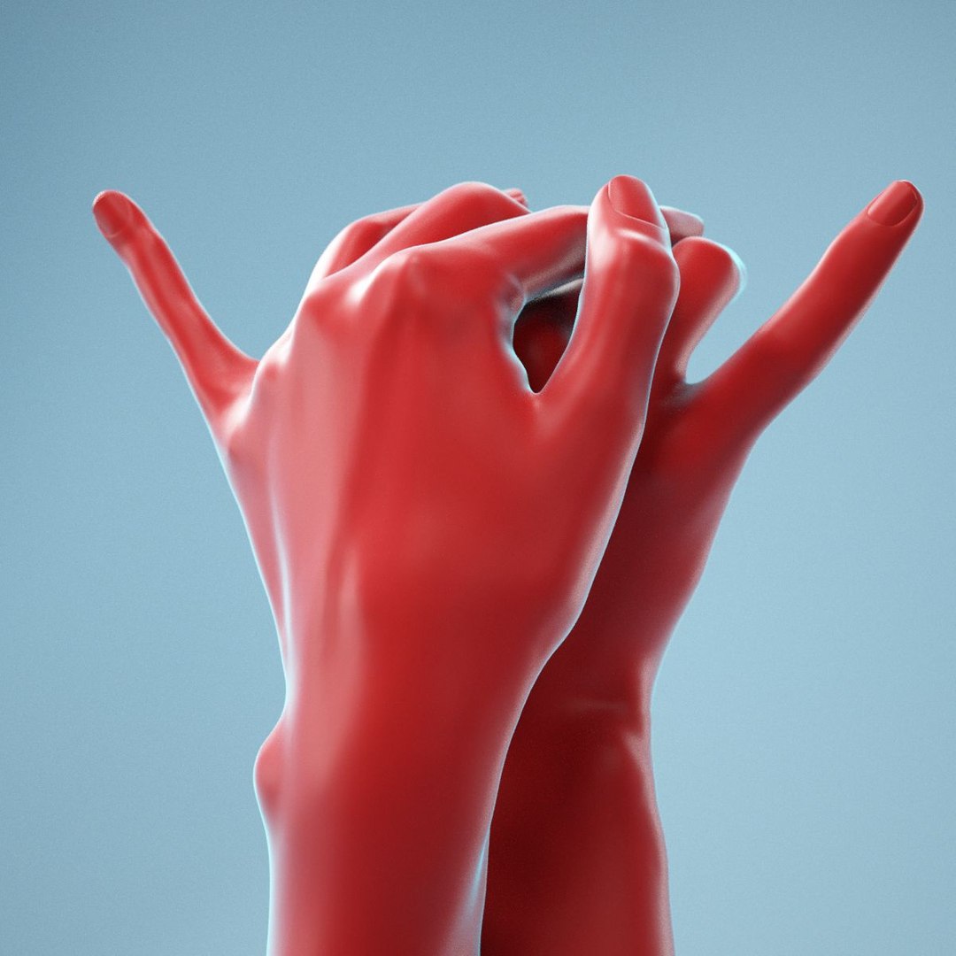 3D Female Hand - TurboSquid 1451772