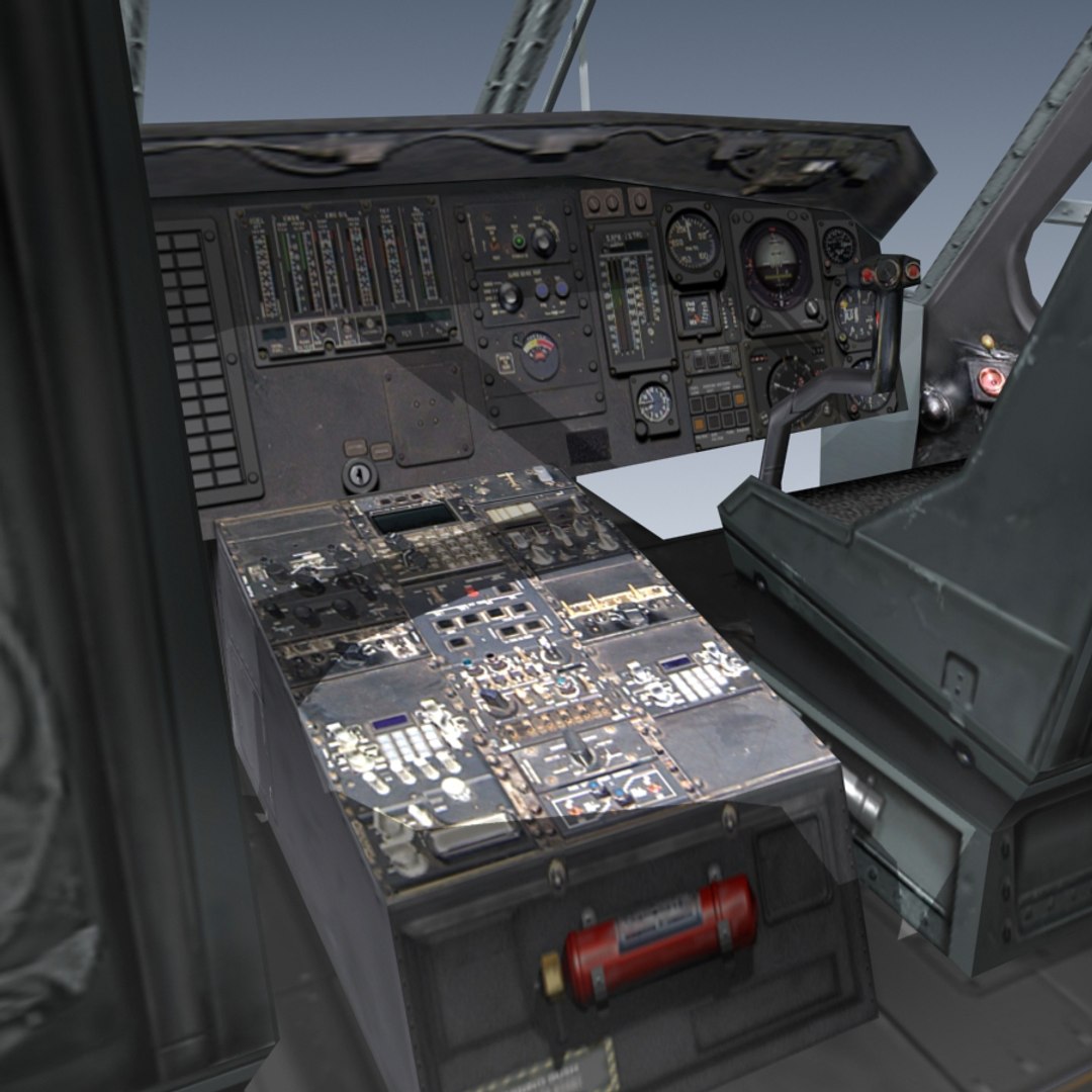 3d Model Rotor Disk Blackhawk Cockpit