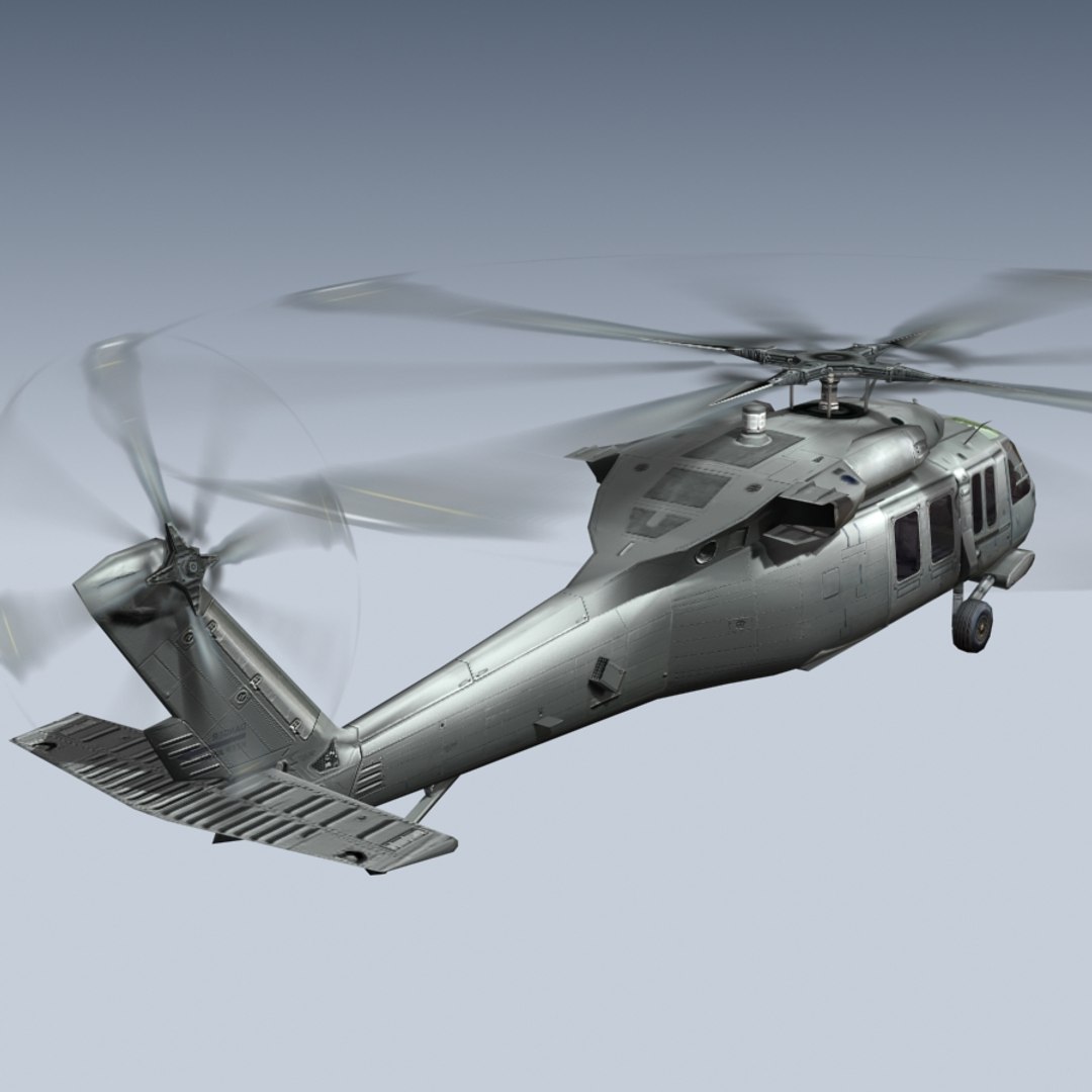 3d Model Rotor Disk Blackhawk Cockpit