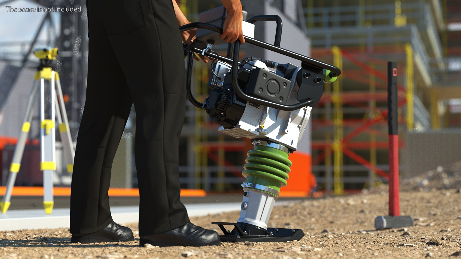 Jumping Jack Tamping Rammer 3D Model - TurboSquid 1713357